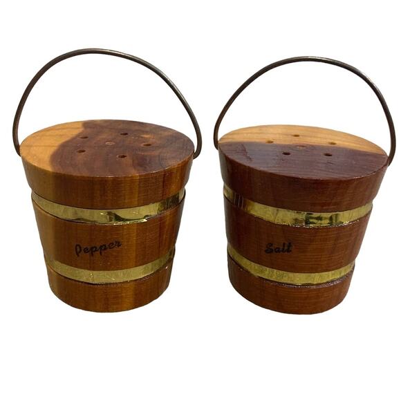 Vintage | Dining | Vintage The Hermitage Wooden Buckets W Handles Salt ...